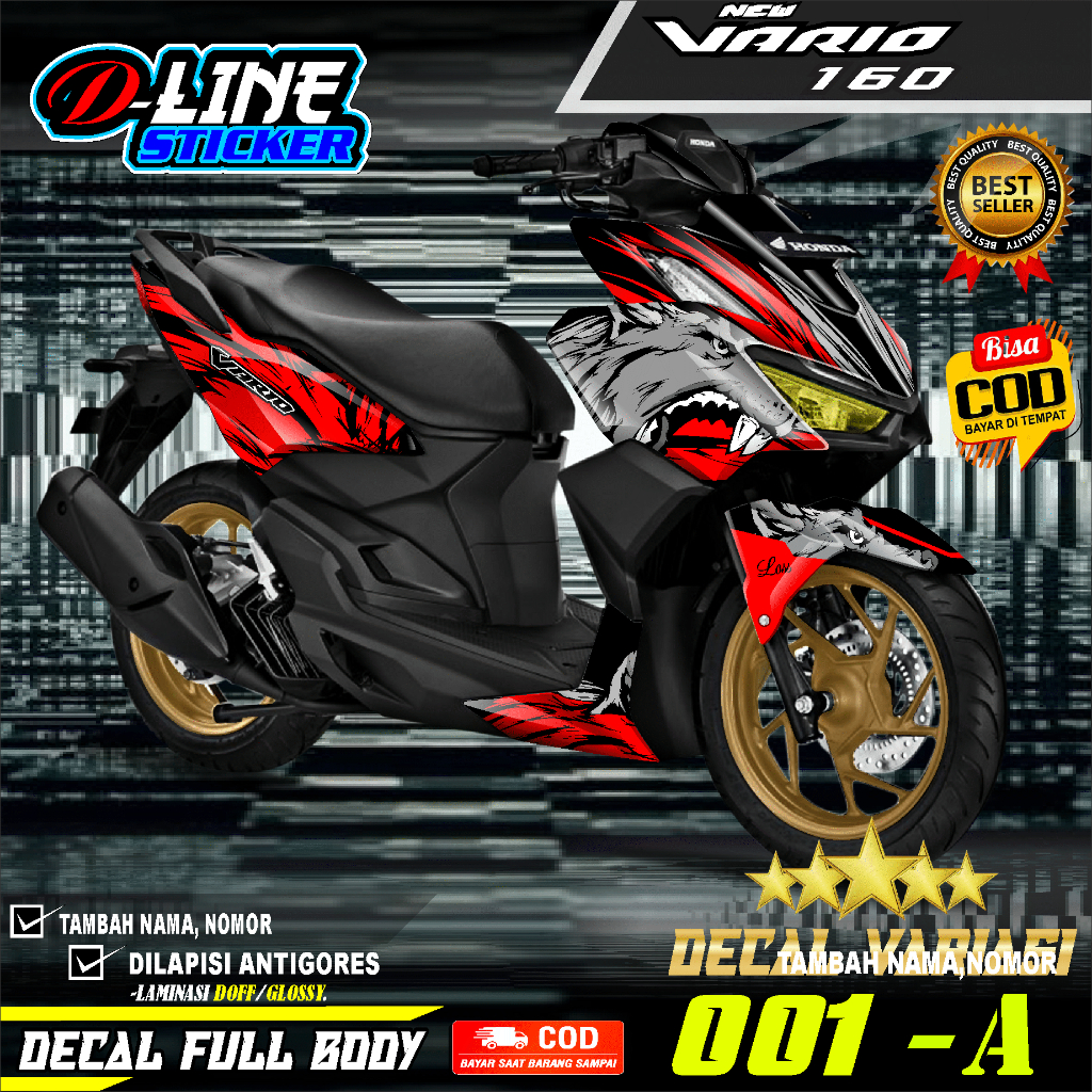 Jual Decal Vario New 160 2022 Stiker Honda Vario 160 Decal Siker ...