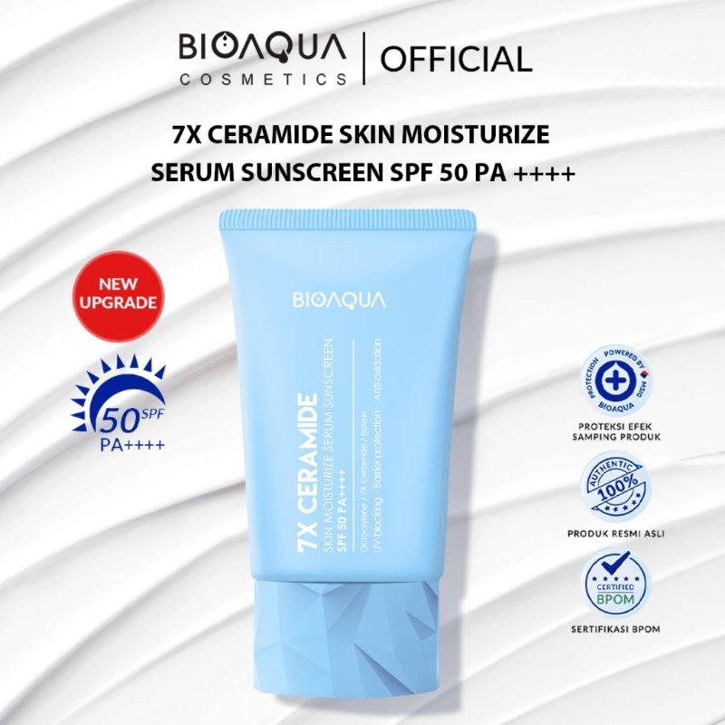 Jual BIOAQUA 7X Ceramide Wajah Sunscreen SPF 50 PA++++ 40ml Skincare ...