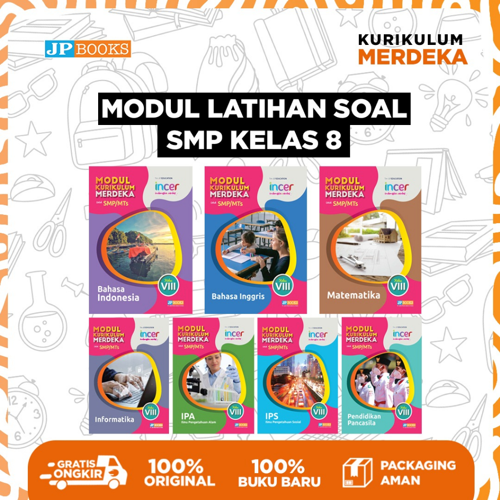 Jual JP Books - Modul Siswa Latihan Soal Kurmer Incer Smp Kelas 8 - Kurikulum Merdeka | Shopee ...