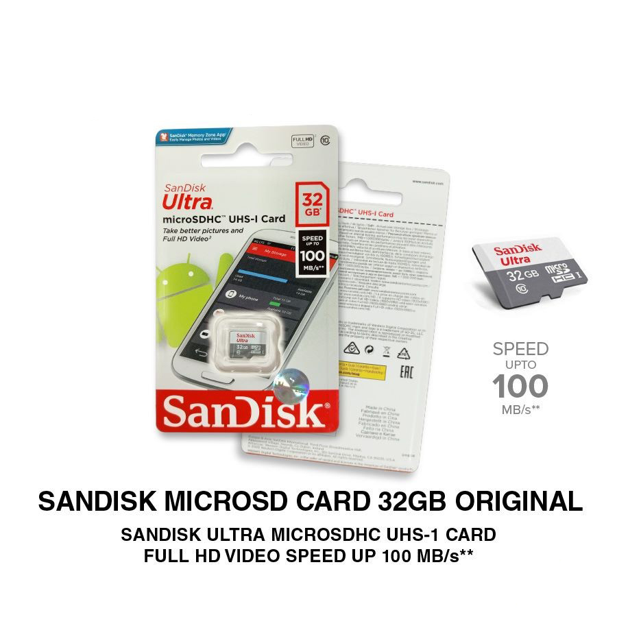 Jual MEMORY CARD SANDISK - MICRO SD CARD | Shopee Indonesia