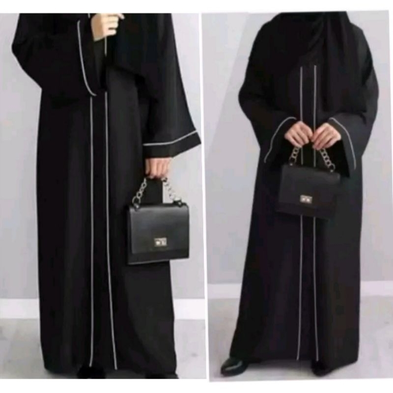 Jual abaya hitam polos Lis panjang | Shopee Indonesia