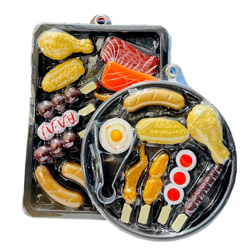 Jual Mainan Nampan BBQ Bakar-Bakaran Sate Sosis Telur Mainan BBQ Set ...