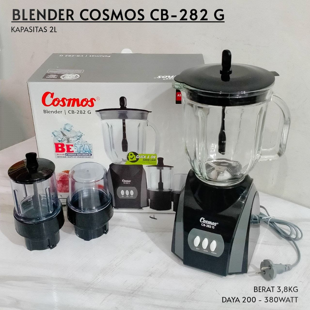 Jual Blender COSMOS CB-282 G /BLENDER SET 2 L/Blender 2 liter | Shopee Indonesia