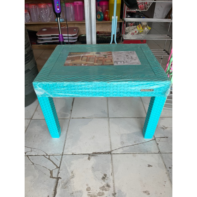 Jual meja model rotan merk napolly.kuat kokoh | Shopee Indonesia