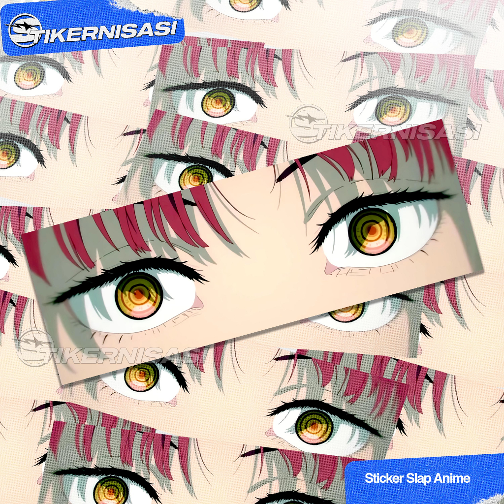 Jual Stiker Slap Anime CSM Makima Eye | Shopee Indonesia