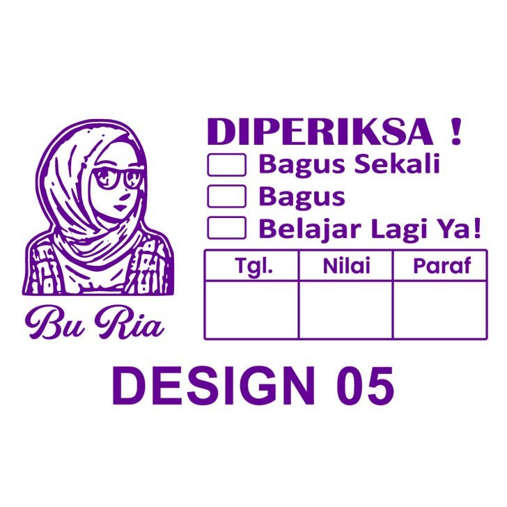 Jual Stempel Guru/stempel nilai / Penilaian / Koreksi / Checked ...