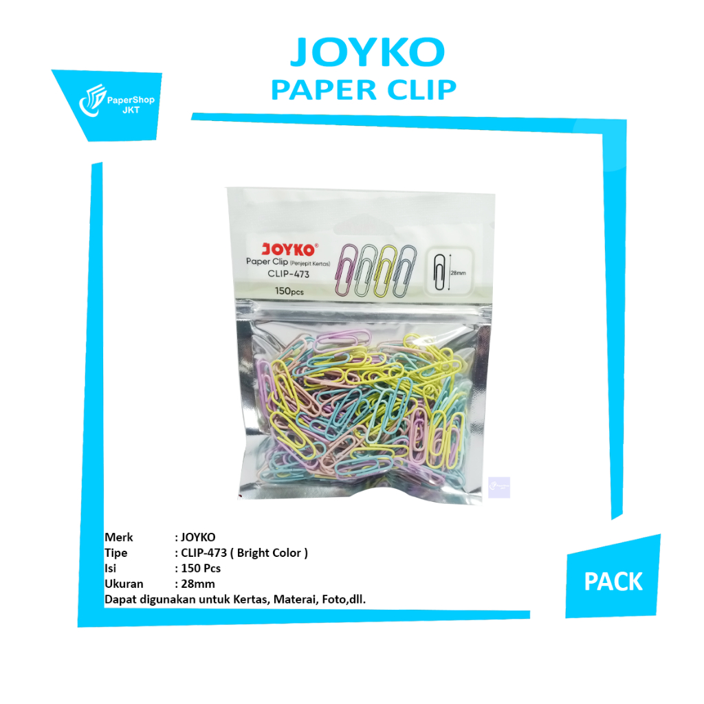 Jual JOYKO - Paperclip Clip-473- Pack | Shopee Indonesia