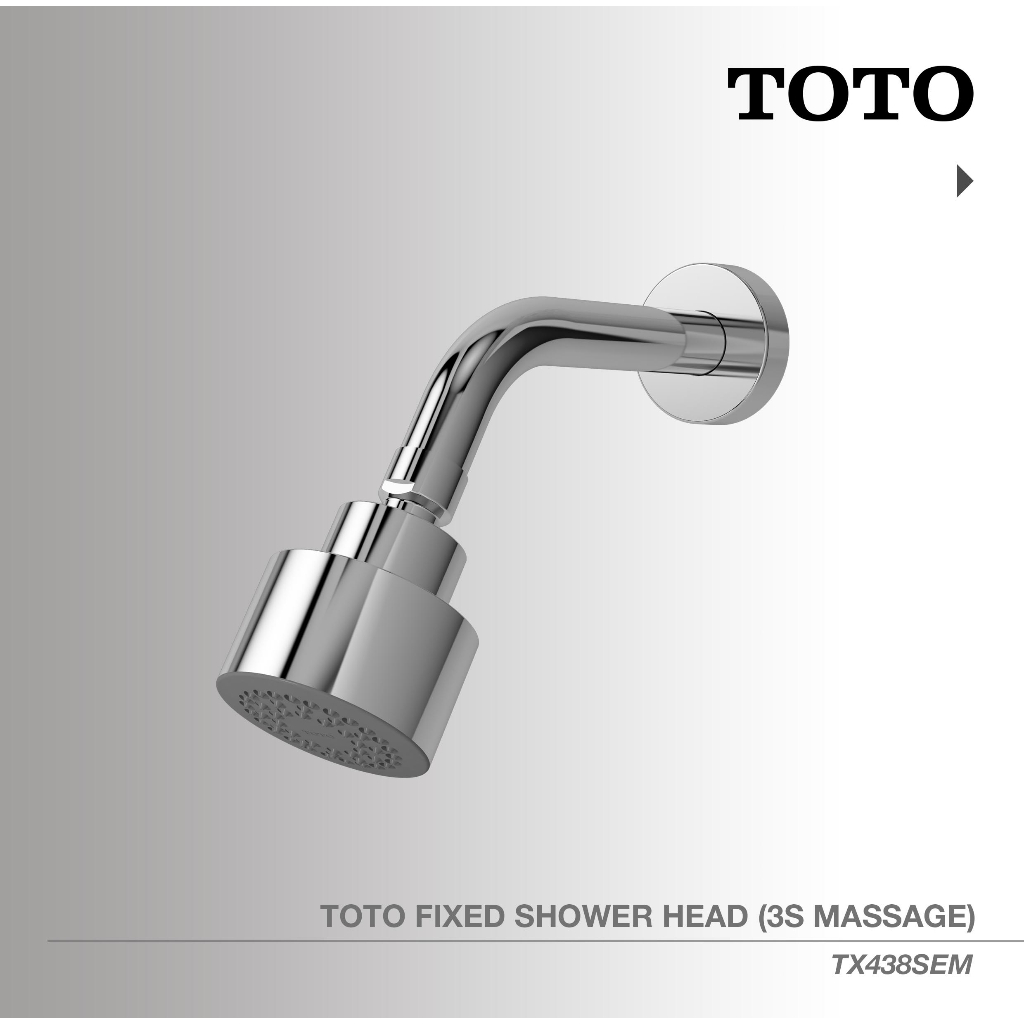 Jual TOTO Ego Fixed Shower Head 3S Massage / Shower Tembok TX438SEM ...
