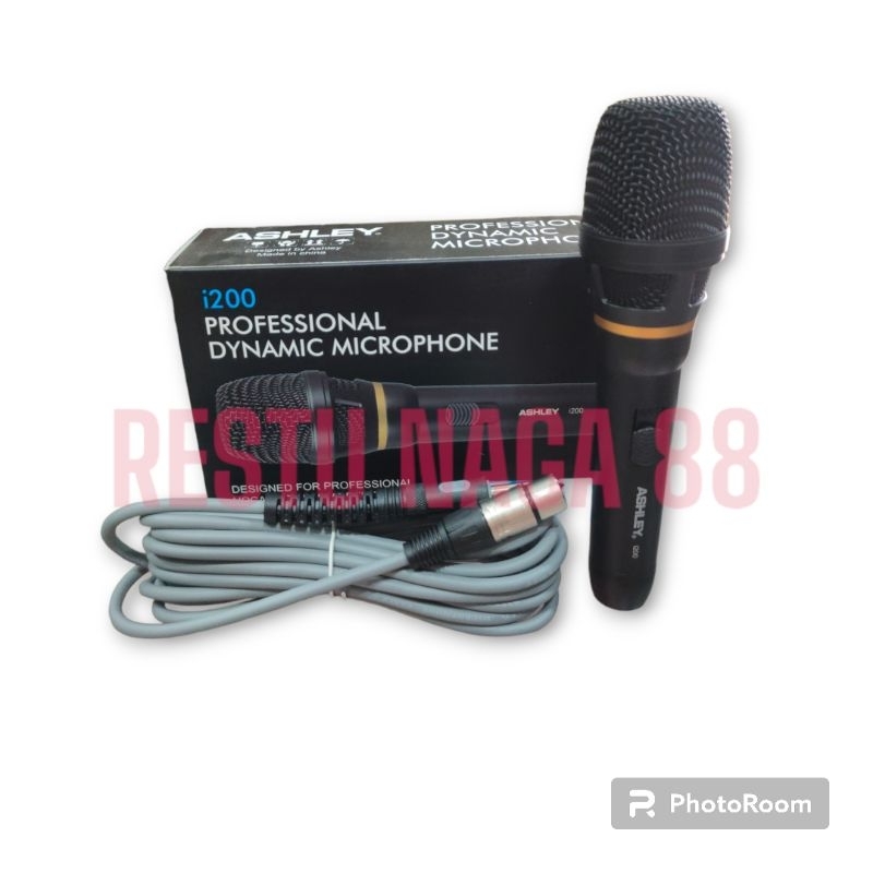 Jual Mic ASHLEY i200 Mic Kabel Dynamic Microphone | Shopee Indonesia