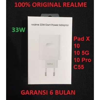 Jual Adapter Charger Realme Pad X 10 Pro 10 5G C55 33W Dart Original ...