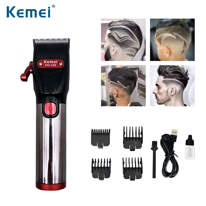 Jual Mesin Pencukur Rambut KEMEI KM-238 Alat Cukur Rambut Cas Elektrik ...