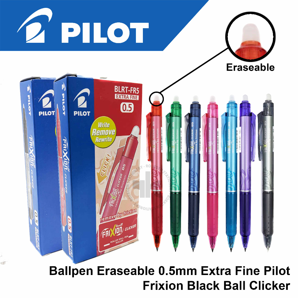 Jual Pilot Frixion Ball Clicker Retractable Ballpen Hapus 0.5mm Extra ...
