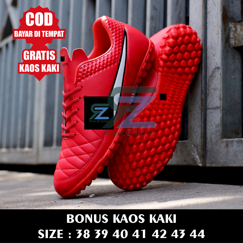 Jual 340001 (Bayar Di Tempat) COD SEPATU FUTSAL MINI SOCCER PRIA TIEMPO ...