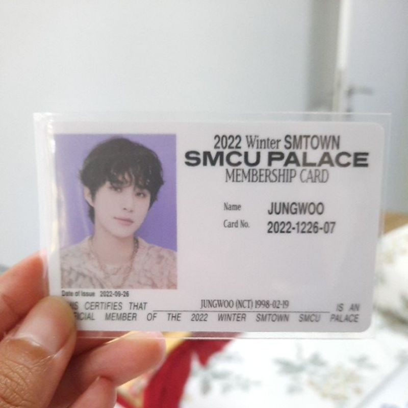 Jual Official Membership Card - Jungwoo NCT 127 SMCU Palace | Shopee ...