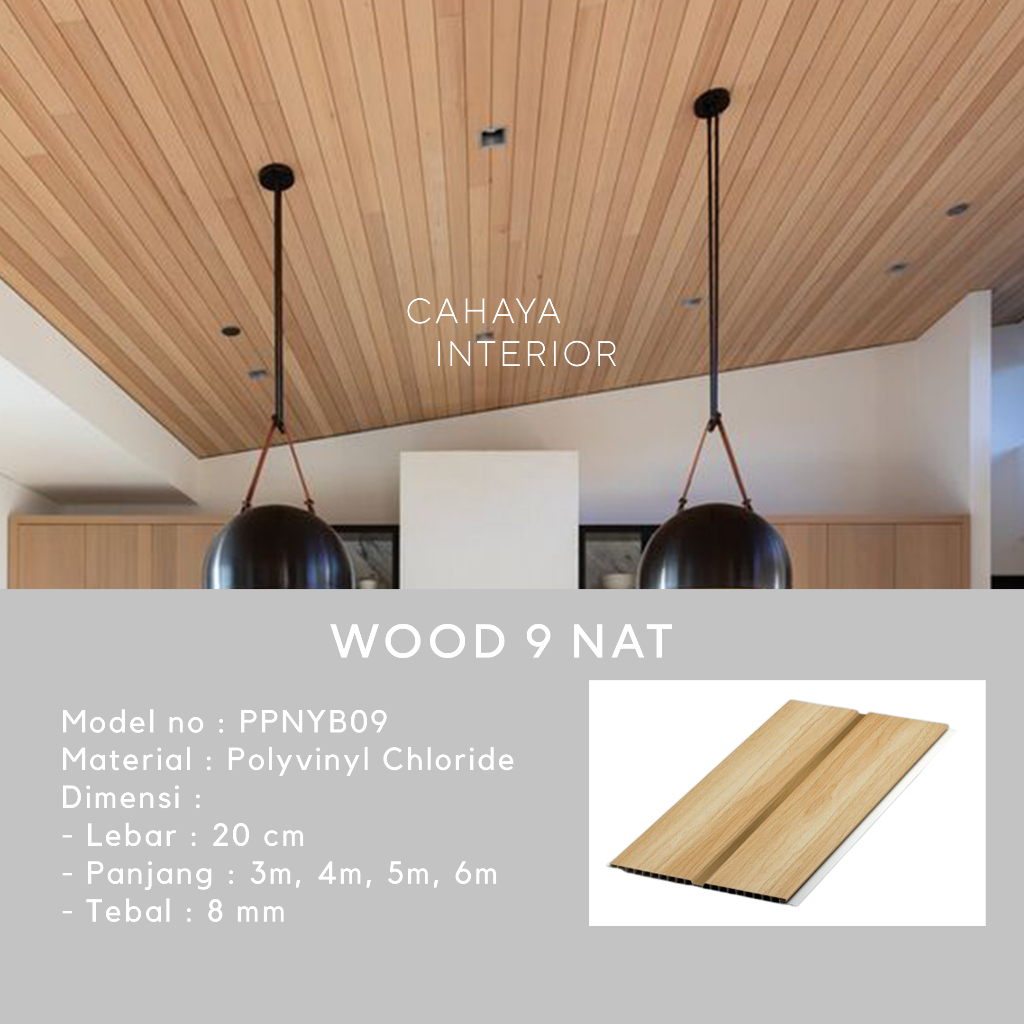 Jual [PPNYB09] Plafon PVC Laminate Bahan Berkualitas - Motif Kayu ...