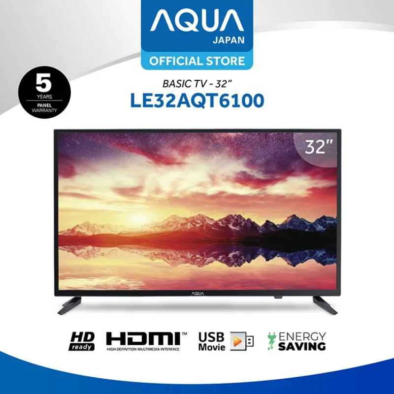 Jual [READY STOCK] Aqua LED TV LE-32AQT6100 / 32 AQT 6100 (32 Inch ...