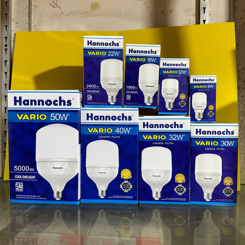 Jual Hannochs Lampu LED Vario 6 12 18 22 30 32 40 45 50 Watt / Bohlam LED Hemat Energi ...