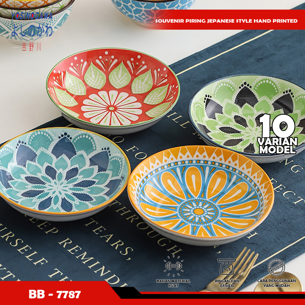Jual Piring Cantik Motif Import/Piring Keramik Bermotif - YOSINOGAWA ...