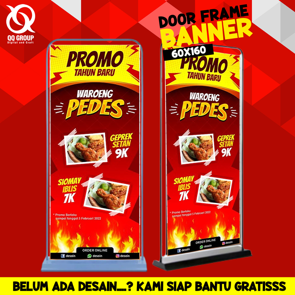 Jual STAND BANNER BANNER BERDIRI DOOR FRAME KOKOH | Shopee Indonesia