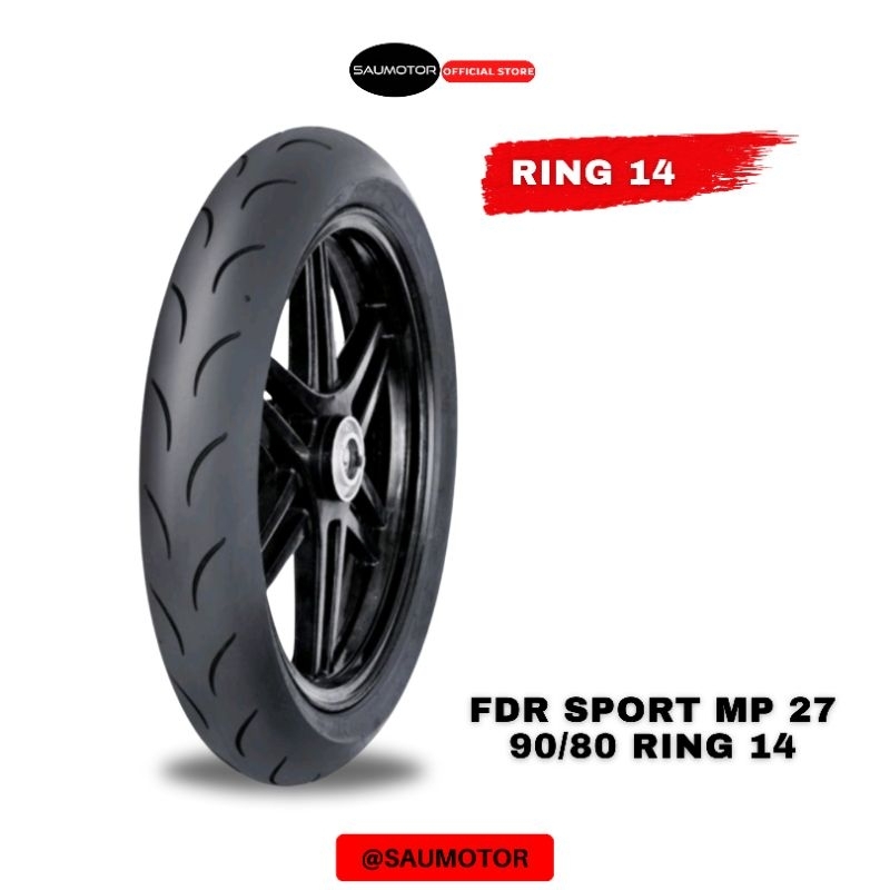 Jual FDR Ban luar sport MP27 tubeless 90/80-14 Ban Sport MP 27 ring 14 matic | Shopee Indonesia