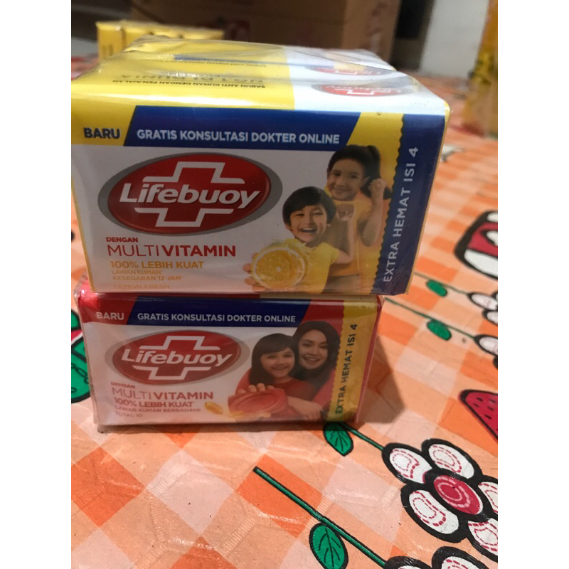 Jual Lifebuoy sabun batang 100gr 1banded isi4 pcs | Shopee Indonesia