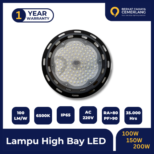 Jual Lampu High Bay Industri UFO 100W 150W 200W Lampu Gantung Pabrik ...