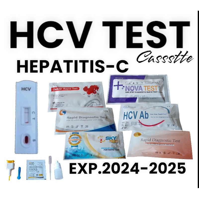 Jual Alat test HCV | Hepatitis-c 1set lengkap varian merk exp.2024.12 ...