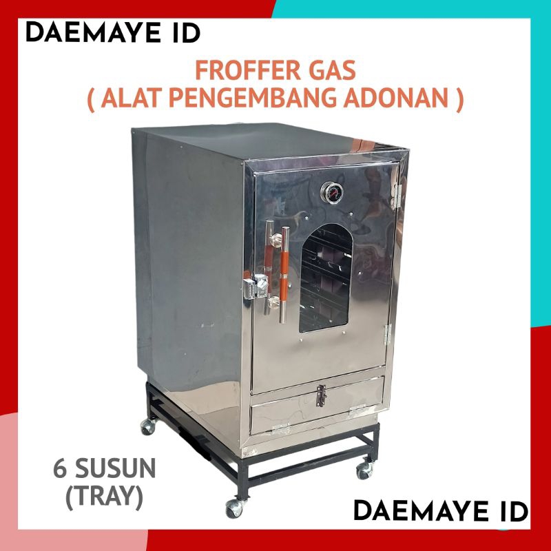 Jual Proofer Gas/Pengembang adonan roti/mesin profing/6Tray/Rak ...