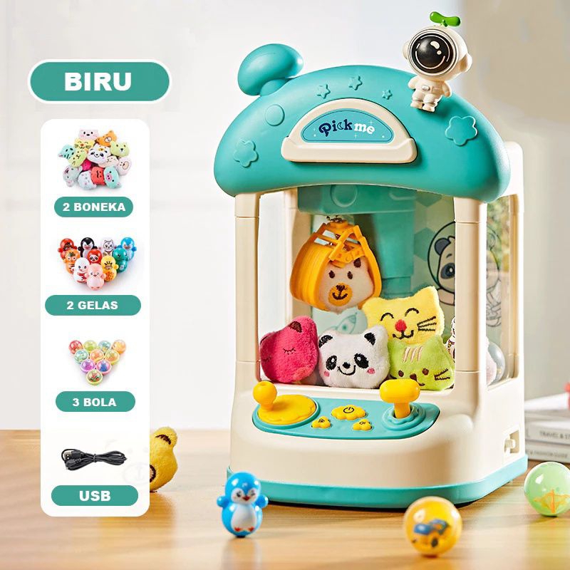 Jual Mesin Capit Boneka Doll Machine Spaceman Mainan Anak Capit Lampu ...