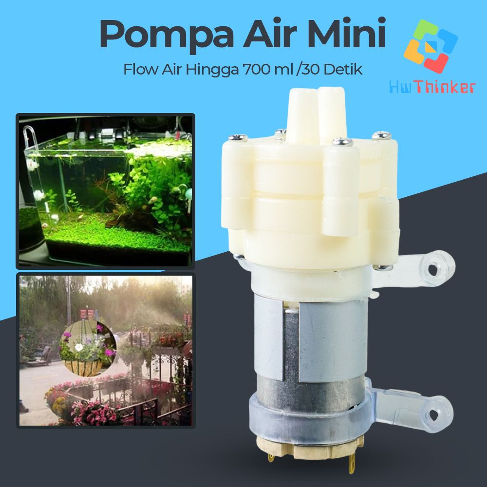 Jual Pompa Air Elektrik DC mini Aquarium Micro Water Pump Fish Tank 12V ...