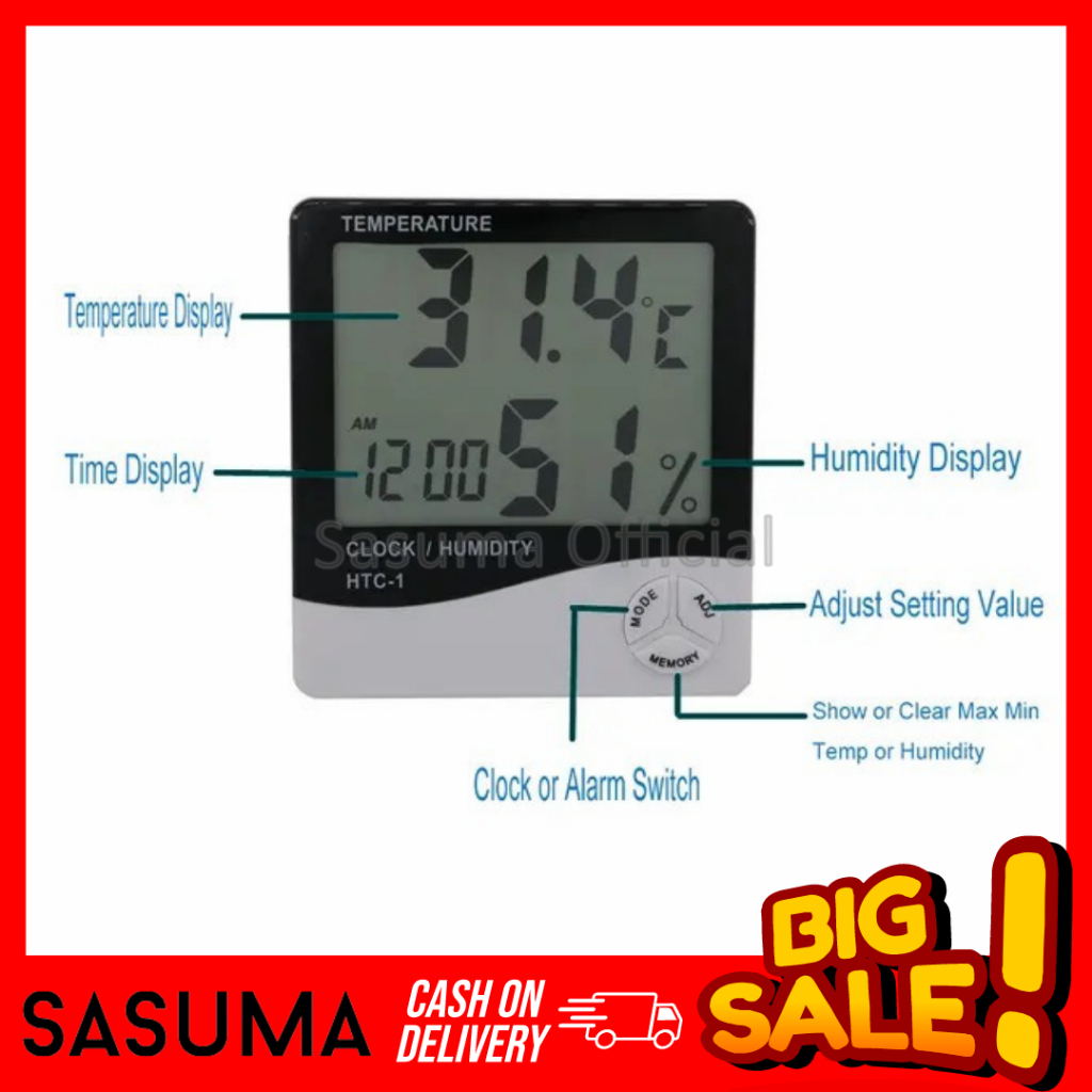 Jual thermohygrometer digital Harga Terbaik & Termurah Mei 2026 ...