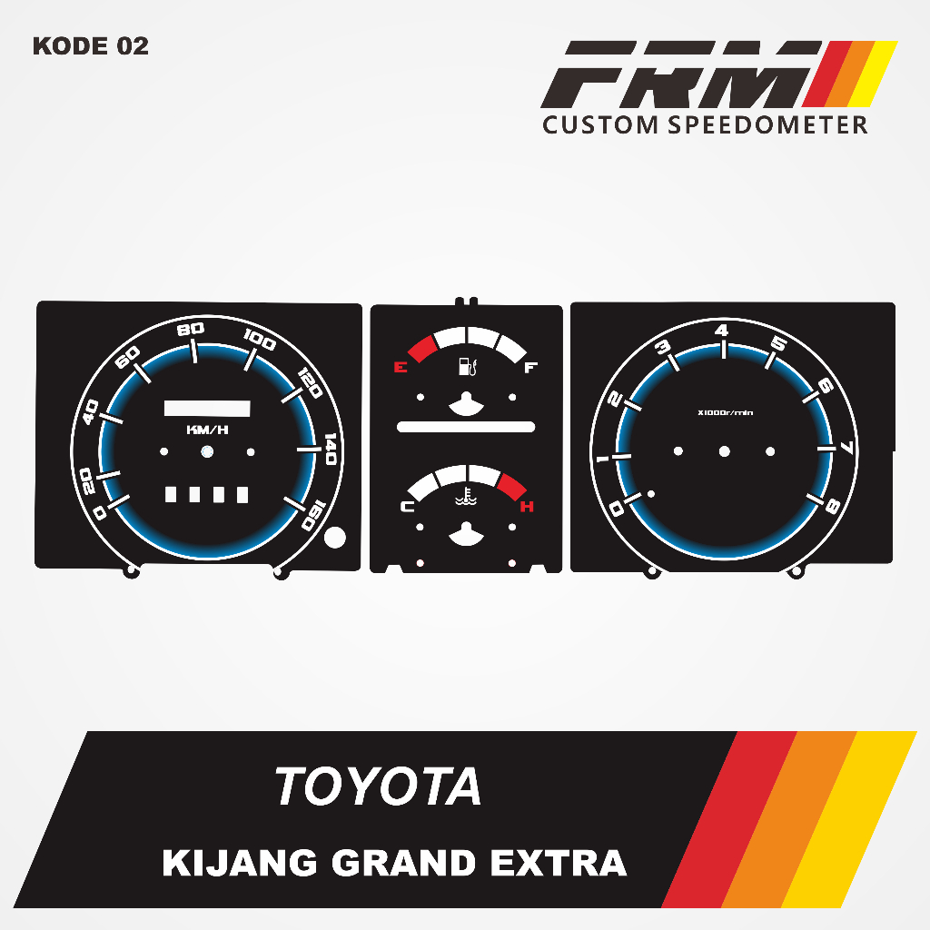 Jual Panel speedometer custom papan speedometer kijang grand extra RPM ...