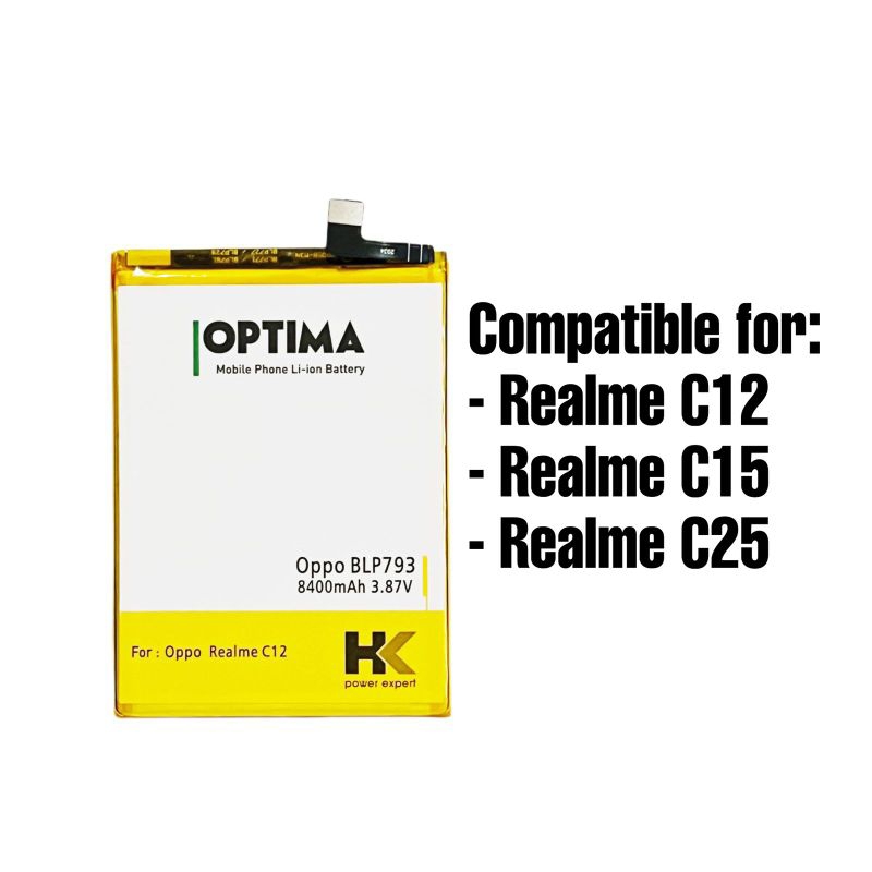 Jual BATERAI HK OPTIMA BLP793 FOR REALME C12 / REALME C15 / REALME C25 ...