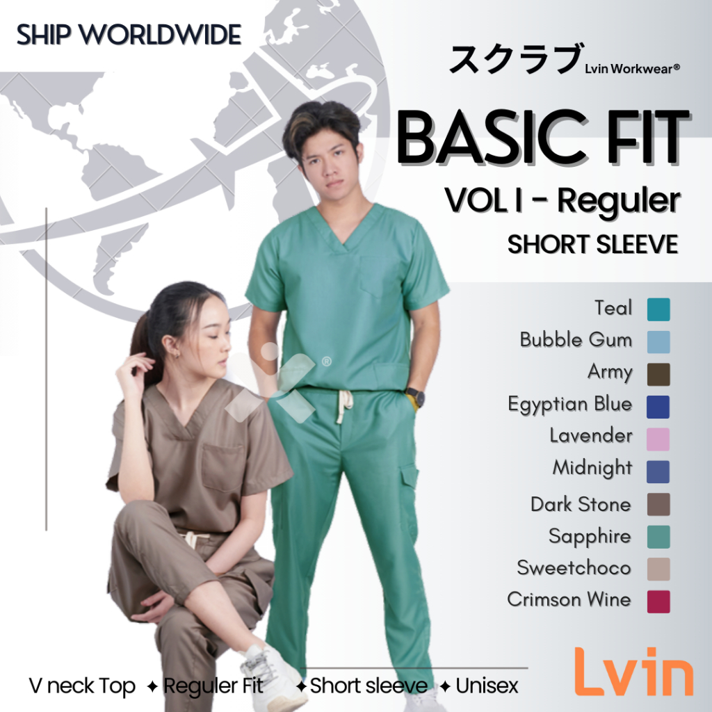 Jual [ Lvin ] Vol I - BAJU SCRUB MEDICAL SCRUB SUIT DOCTOR'S SCRUB FOR ...