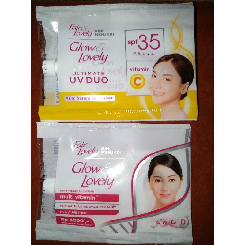 Jual Fair and Lovely Cream Glow & Lovely Spf 35 PA+++ ( 1 Sachet ) | Shopee Indonesia