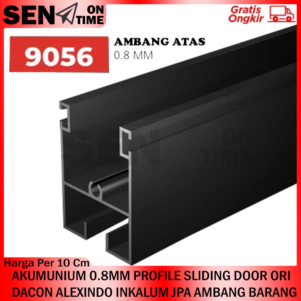 Jual Alumunium 9056 Sliding Door PER 10 CM aluminium Ambang Atas ...