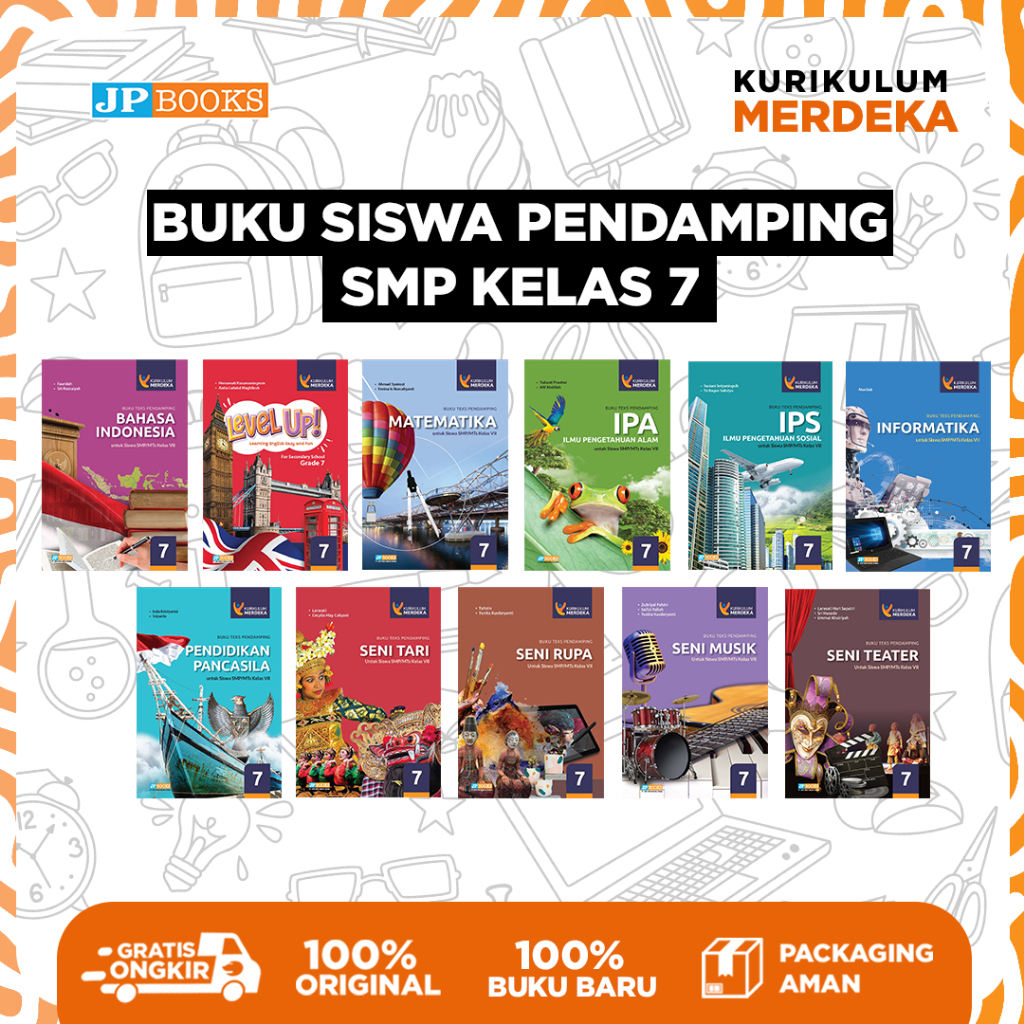 Jual Buku Siswa Teks Pendamping Kurmer Sekolah SMP Kelas 7 - Kurikulum Merdeka - Penerbit JP ...