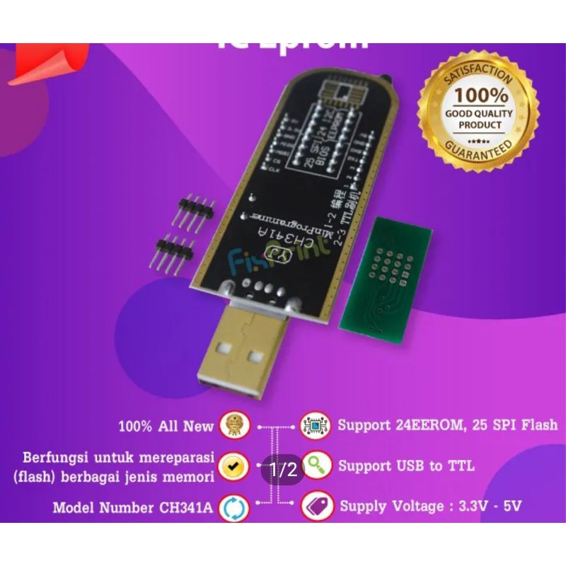 Jual Usb Programmer Ic Eprom Ch341a Module Flash Program Bios Eeprom 24