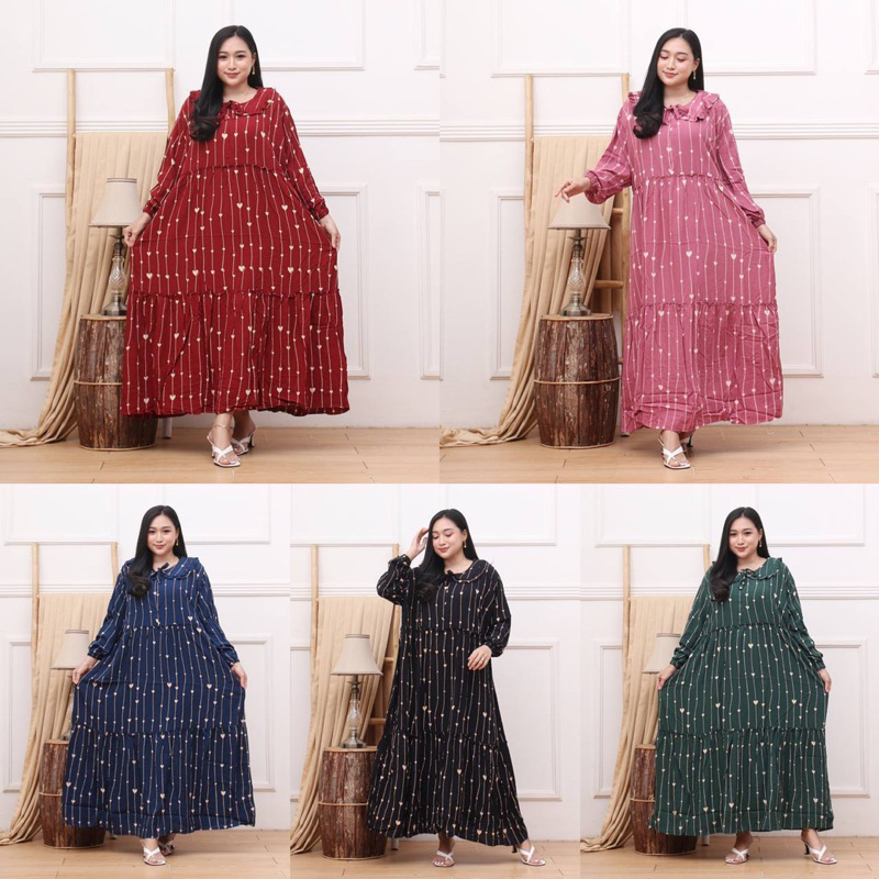 Jual MIDI DRES JUMBO SALUR BUNGA MODEL MIDI DRES BUNGA SALUR KEKINIAN ...