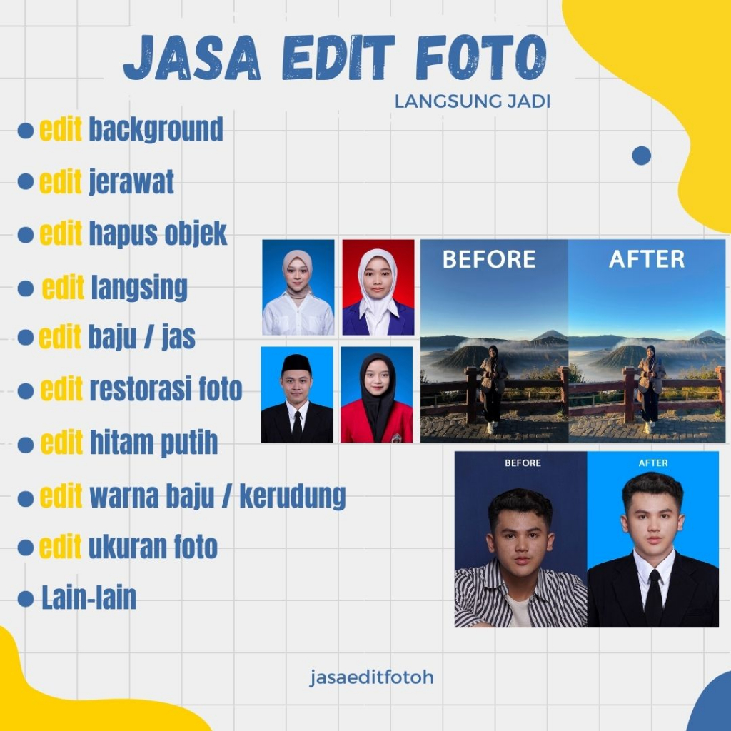 Jual jasa edit pas foto | edit foto | edit wajah | edit jerawat | edit ...