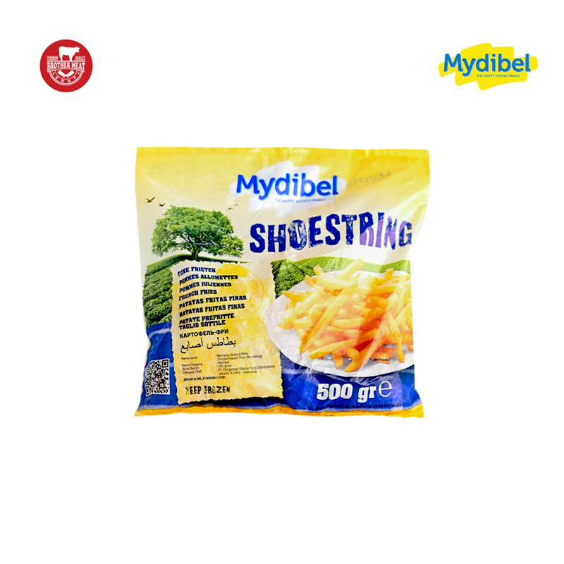 Jual MYDIBEL Kentang Shoestring 500gr, Kentang Goreng Frozen | Shopee ...