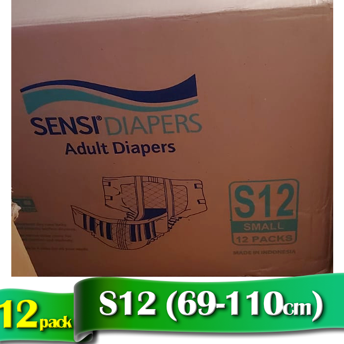 Jual SENSI Adult Diapers size S Perekat popok dewasa KHUSUS DUS isi 12 pack | Shopee Indonesia