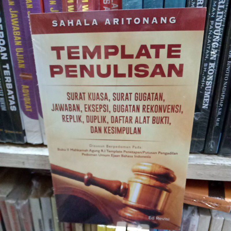 Jual template penulisan surat kuasa surat gugatan jawaban eksepsi sahala aritonang | Shopee ...