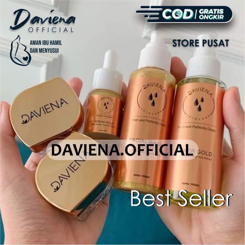 Jual DAVIENA SKINCARE PAKET GOLD SERIES | OFFICIAL STORE | SKINCARE ...
