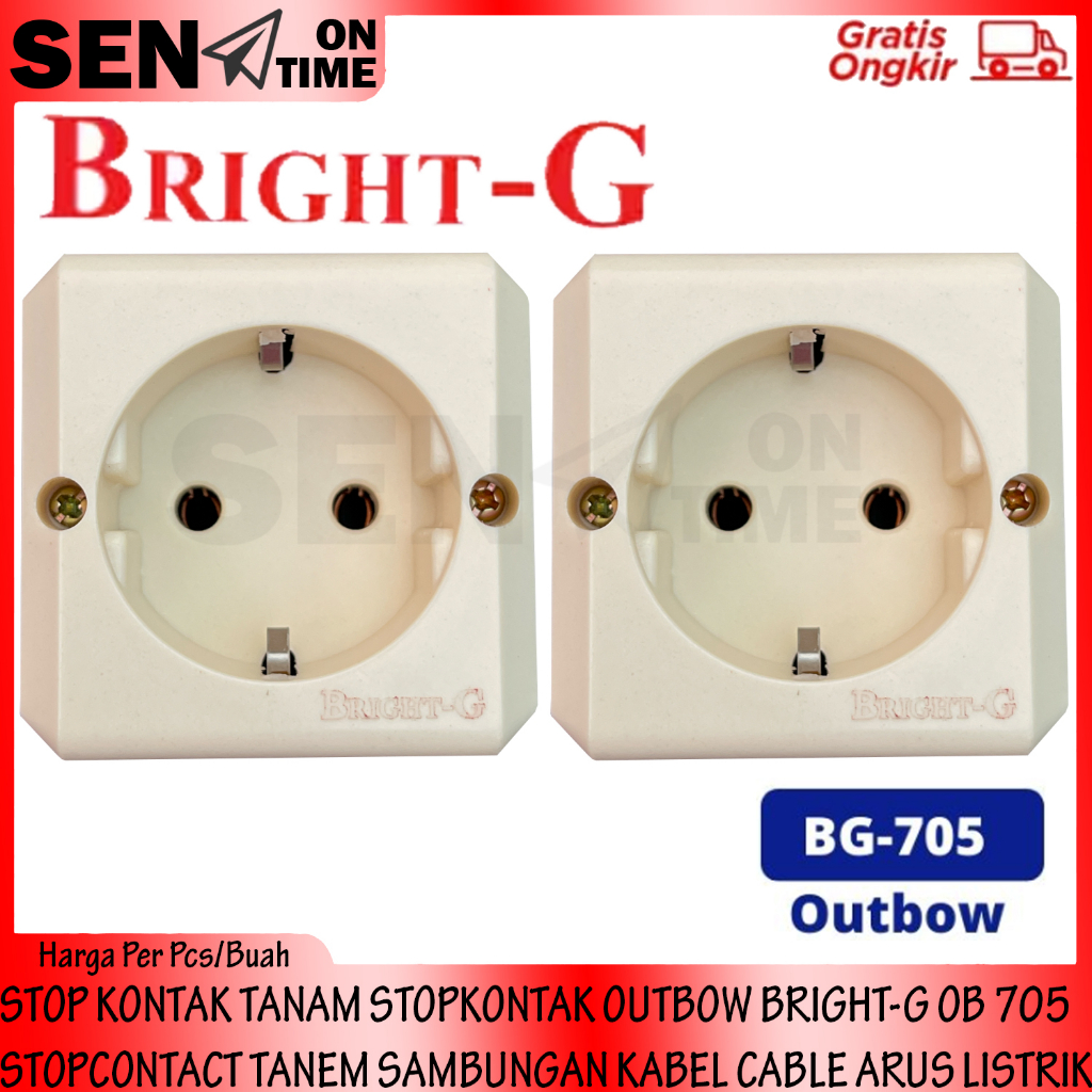 Jual STOP KONTAK TANAM STOPKONTAK OUTBOW BRIGHT-G 705 SOCKET SOKET SOCK ...