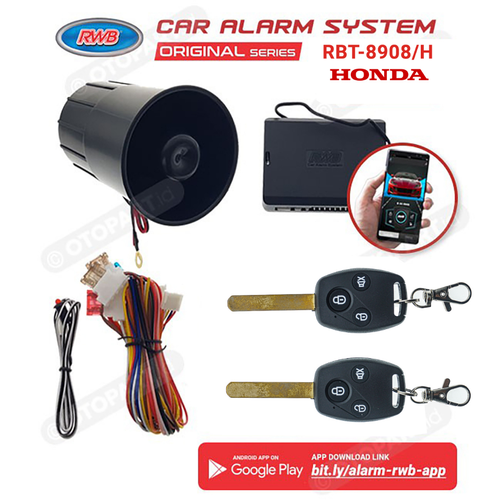 Jual Alarm Mobil RWB Original Kunci Honda RBT - 8908/H | Shopee Indonesia