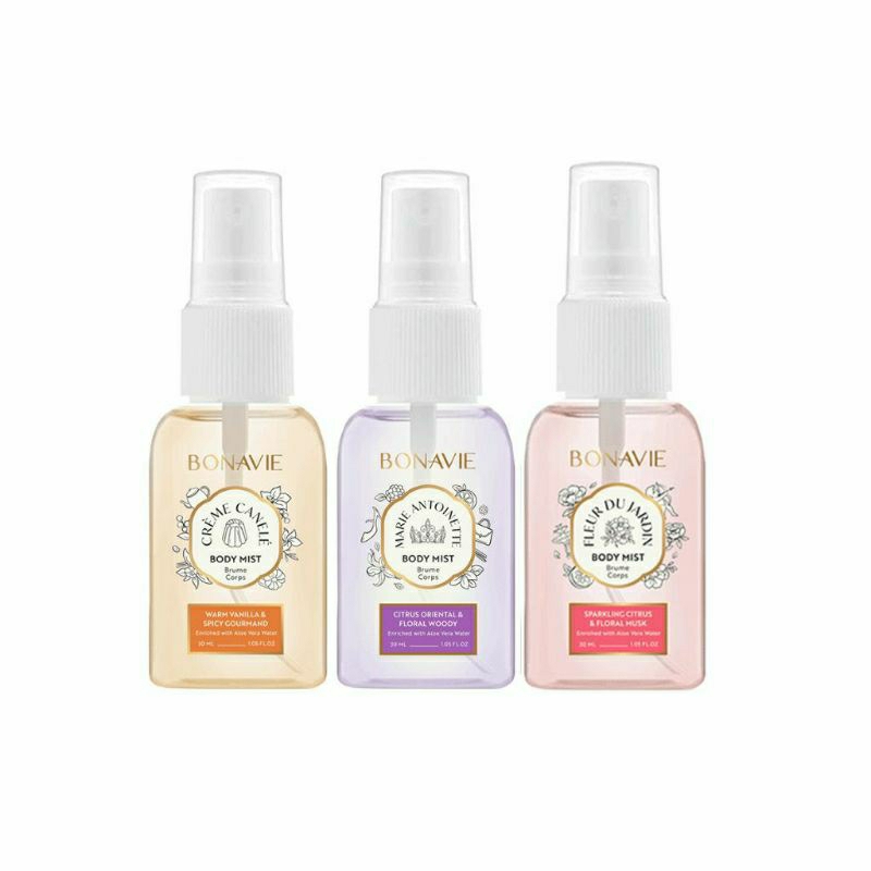 Jual Bonavie Body Mist Mini 30ml (Marie, Creme, Fleur, Citron, Maison ...