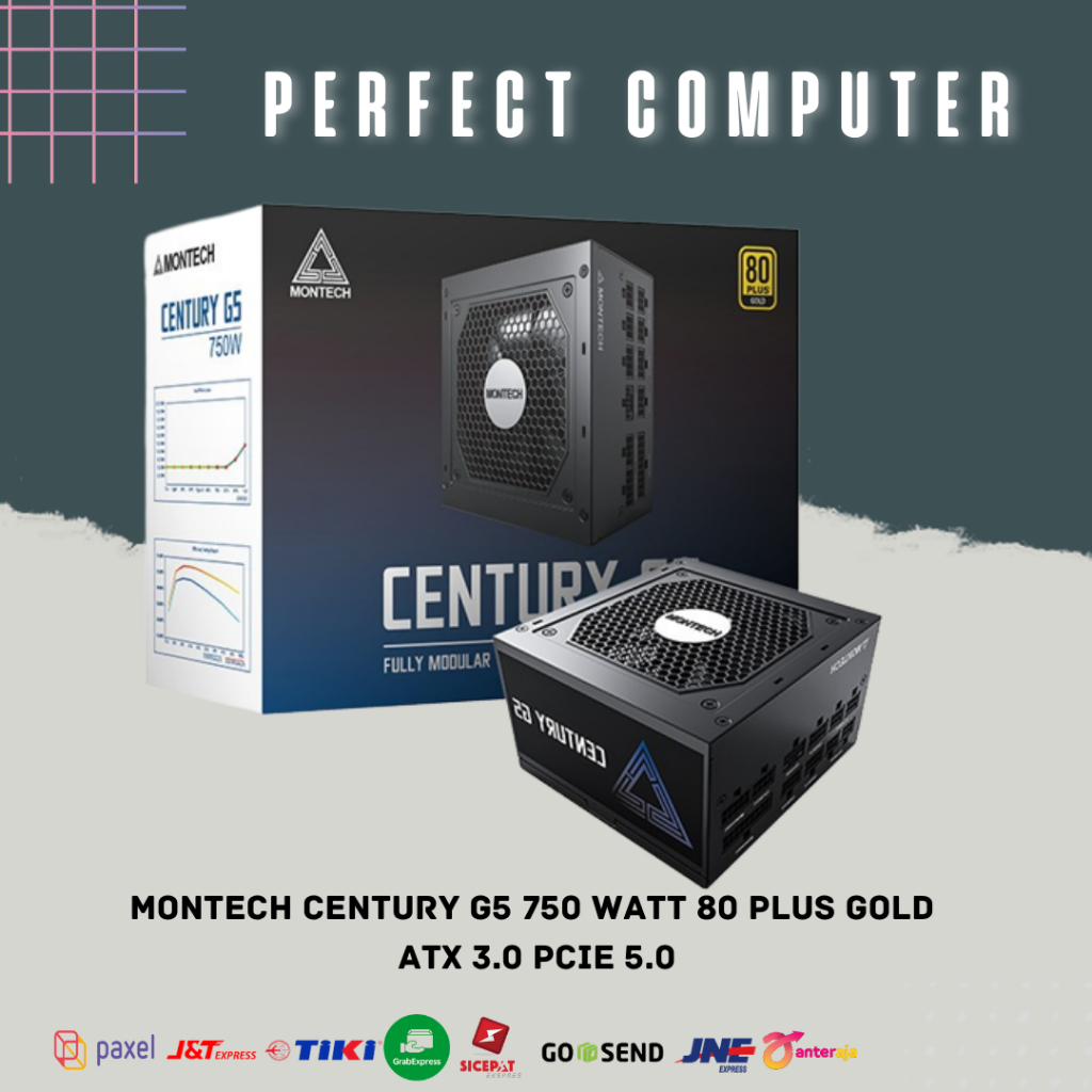 Jual Montech CENTURY G5 750 Watt 80 Plus Gold ATX 3.0 PCIe 5.0 ...