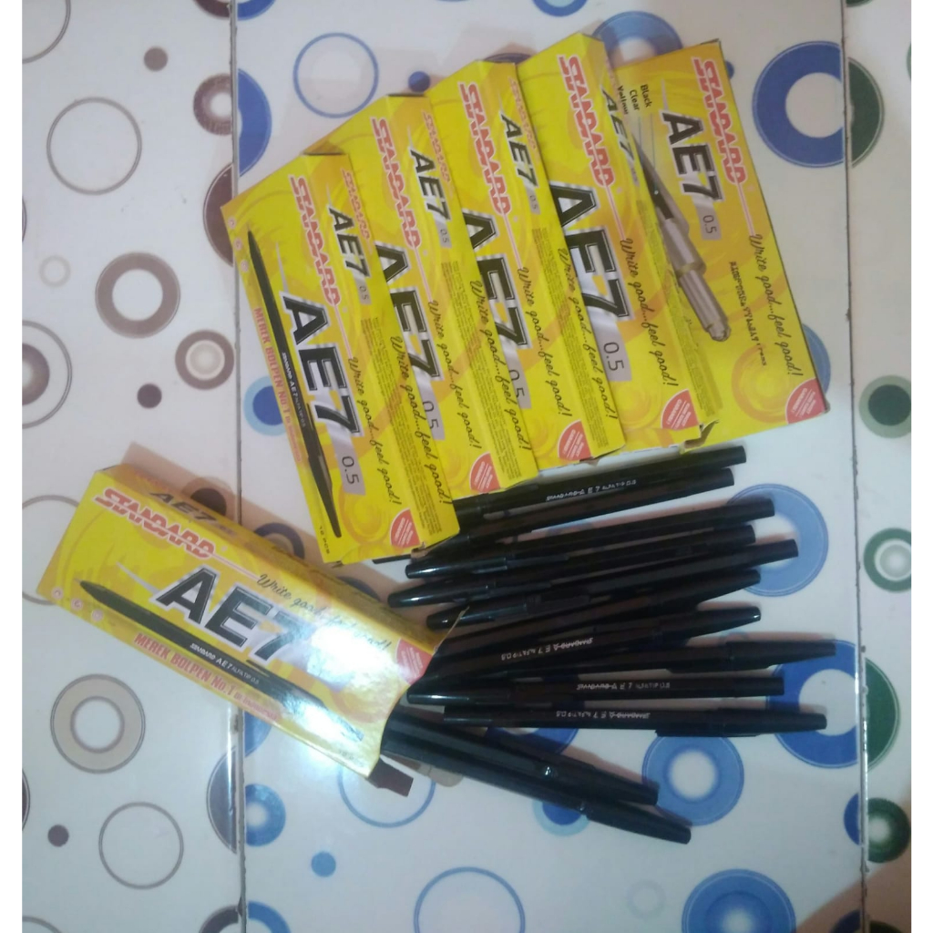 Jual PULPEN/Bolpoint/Pen STANDART AE7 (1 PCS) | Shopee Indonesia