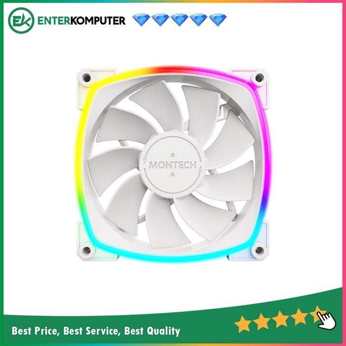 Jual Montech RX120 PWM White ARGB Fan | Shopee Indonesia